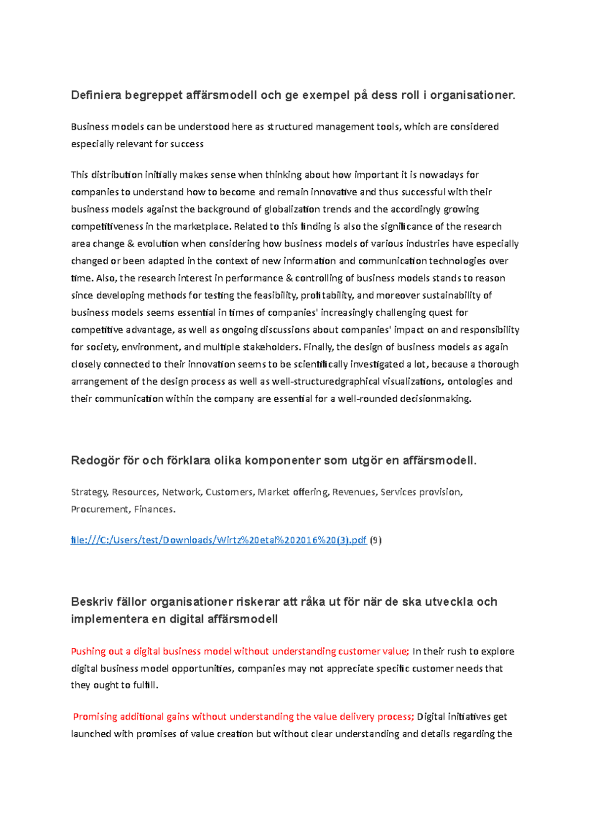 3 alla frågor ecmore - Läs - Definiera begreppet affärsmodell och ge ...