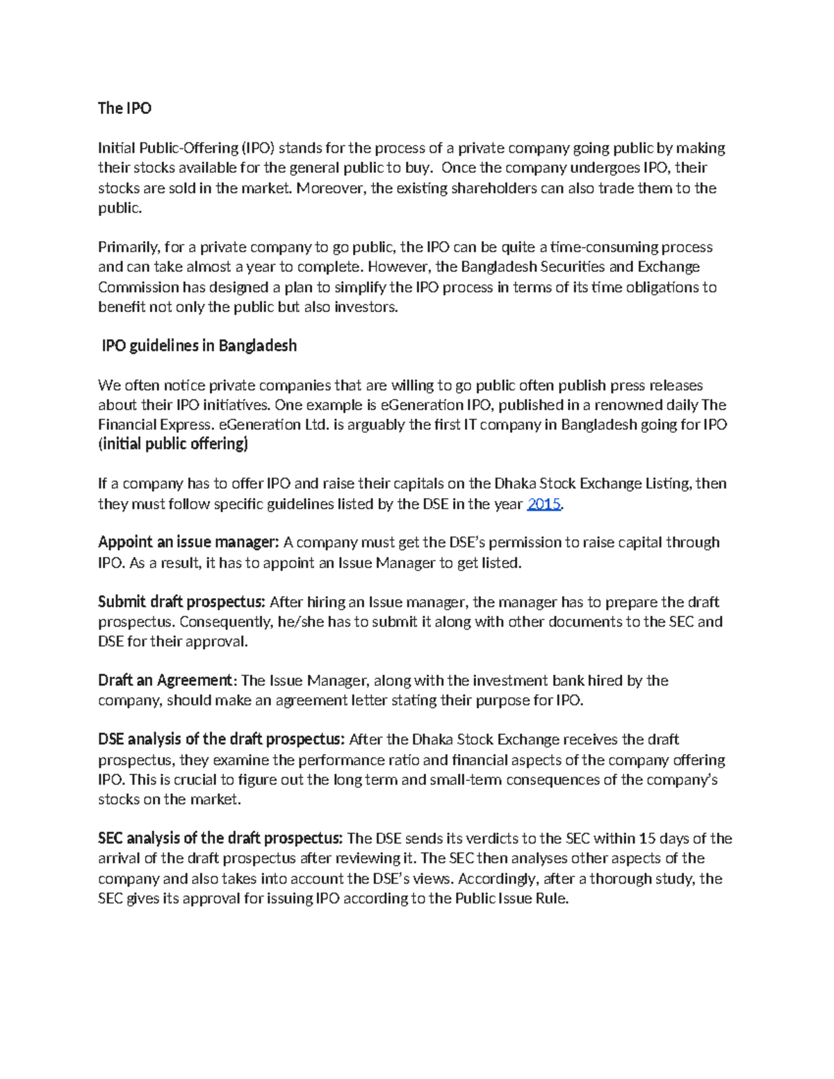 The IPO - Jejeosbdidn - The IPO Initial Public-Offering (IPO) stands ...