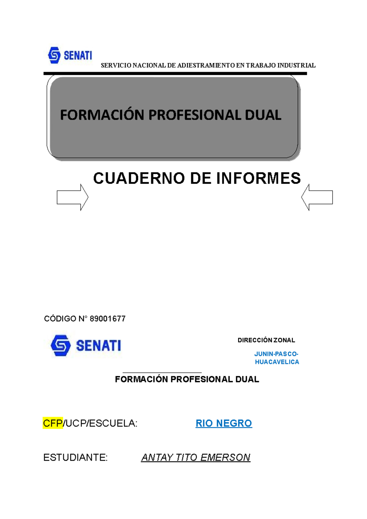 ACCU-211 Cuaderno+DE+ Informes 1 - CUADERNO DE INFORMES CÓDIGO N ...