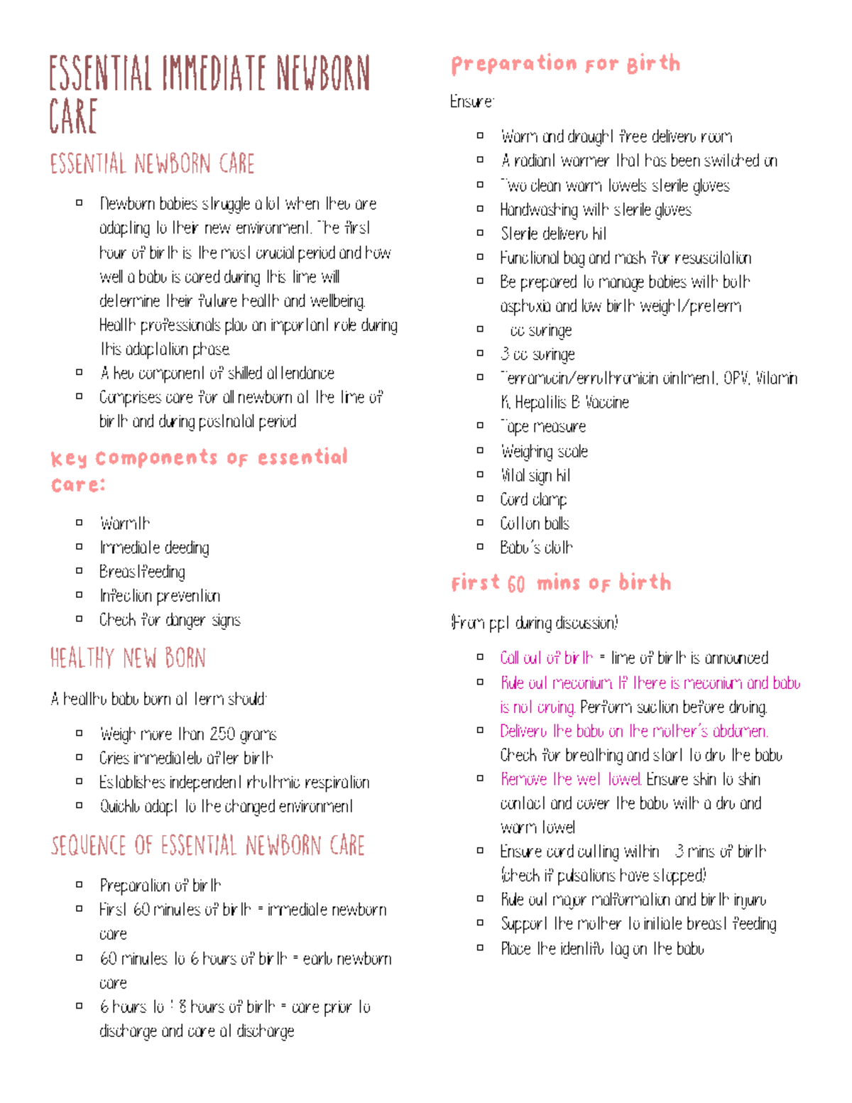 3 Essential immediate newborn care - Newborn babies struggle a lot when ...