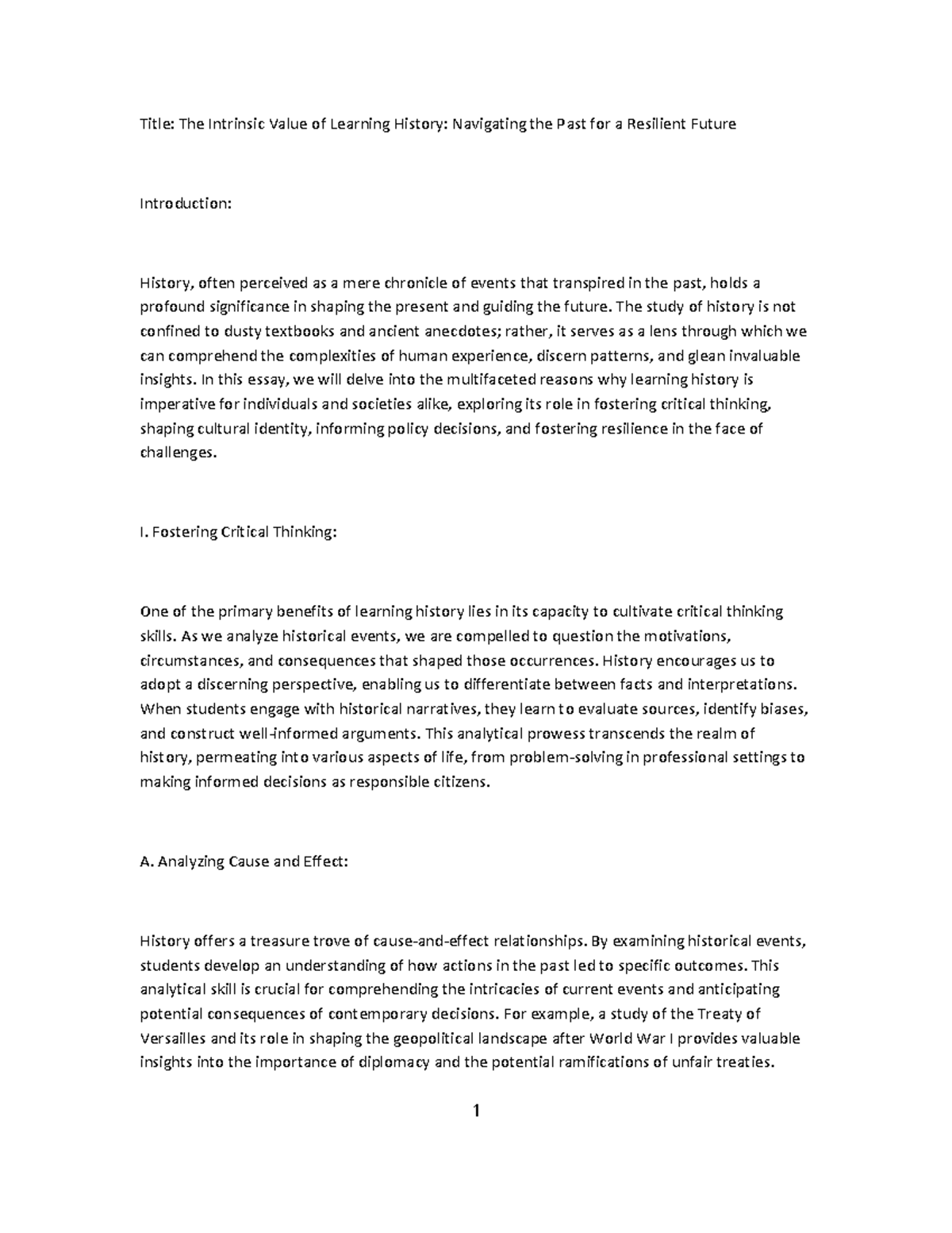 Genghis khans mother and father - Title: The Intrinsic Value of ...