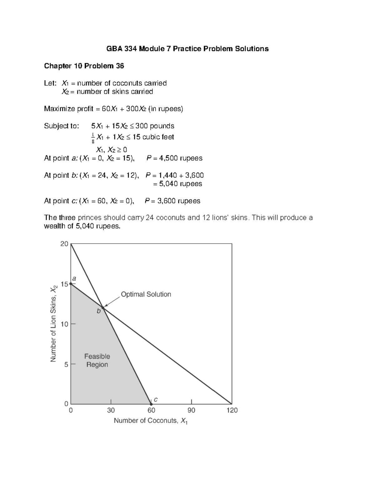 GBA334 M7 Practice Problem Solutions - GBA 334 Module 7 Practice ...