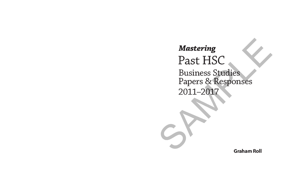 9781760322465 Sample Mastering HSC Business Studies Papers 2018 ed ...