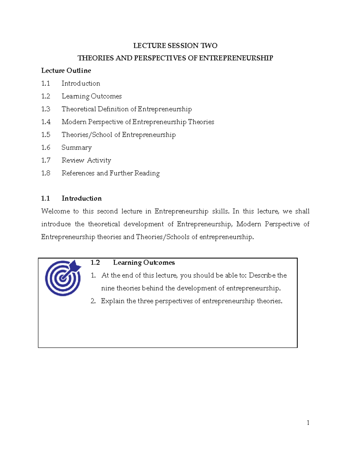 Lecture Session TWO - excellent study material - LECTURE SESSION TWO ...