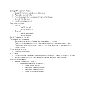 Marketing 301 Exam 1 Study Guide - Margaret Kelly Marketing Exam 1 Study Guide Chapter One ...