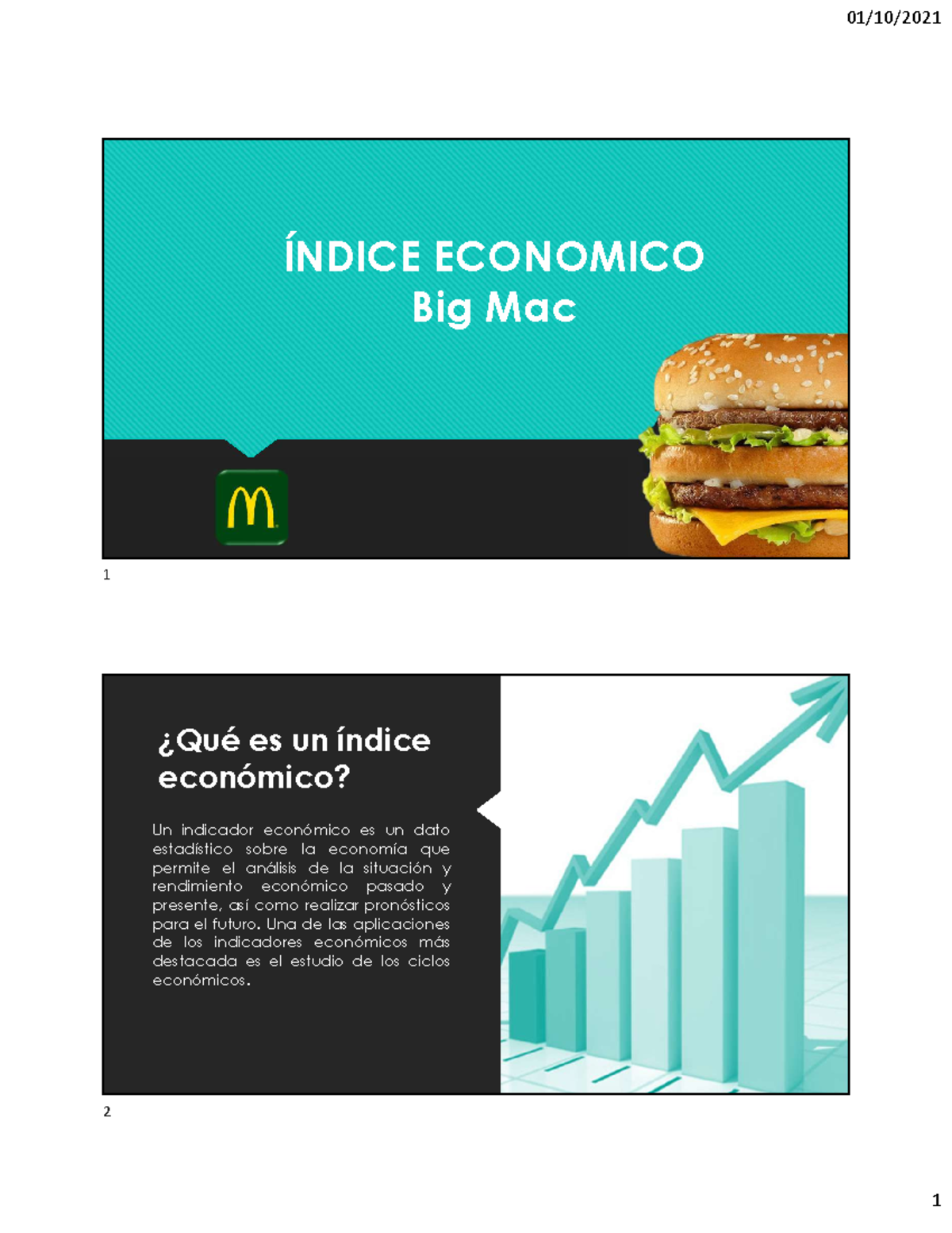 6. Indice Big Mc - NA NA - ÍNDICE ECONOMICO Big Mac ÍNDICE ECONOMICO Big Mac ¿Qué es un índice ...