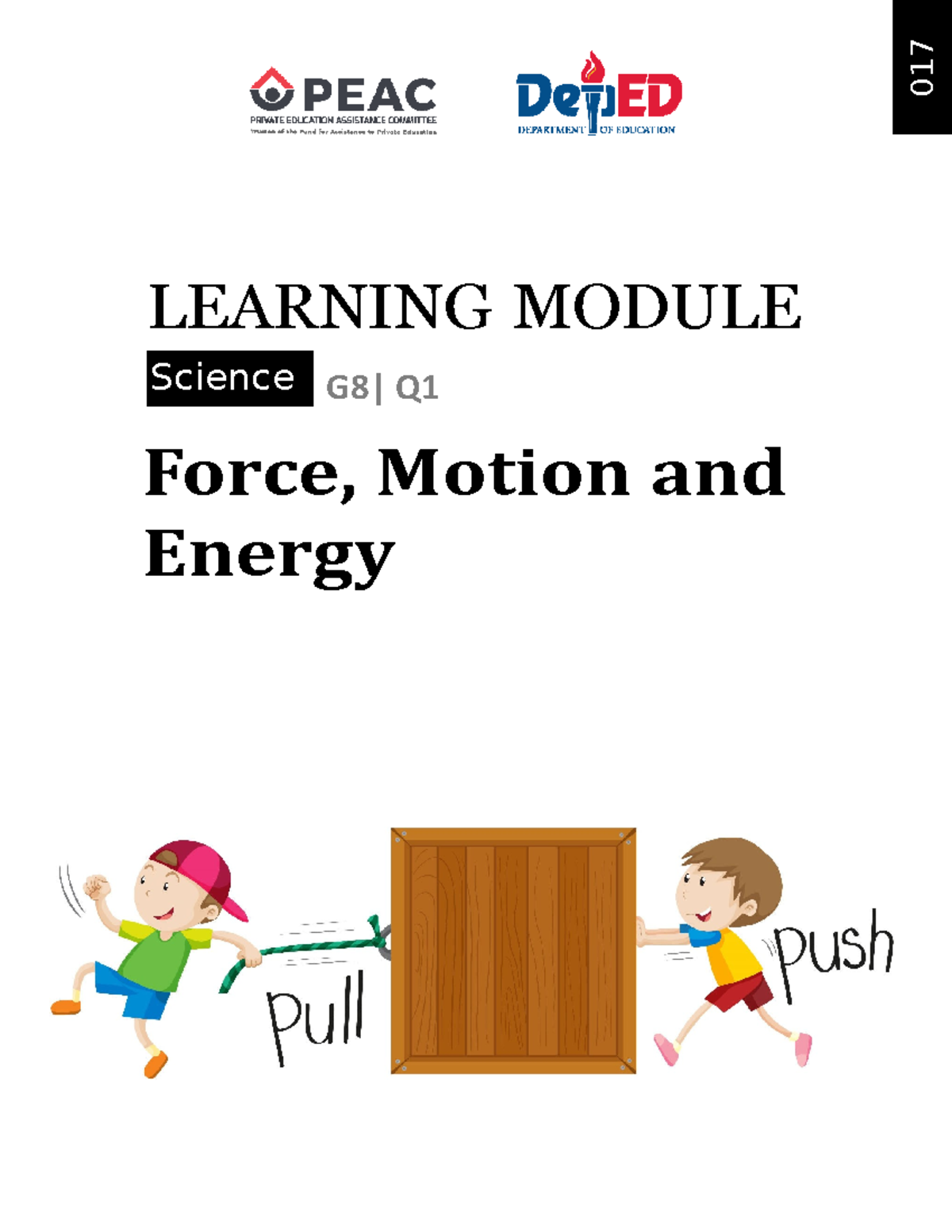 2017 SCIG8Q1 - science - Science G8| Q LEARNING MODULE Force, Motion ...