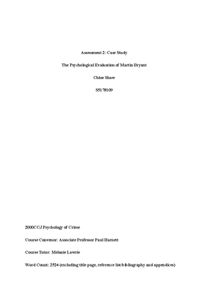 Case Study - John Wayne Gacy and the Social Learning Theory Griffith ...