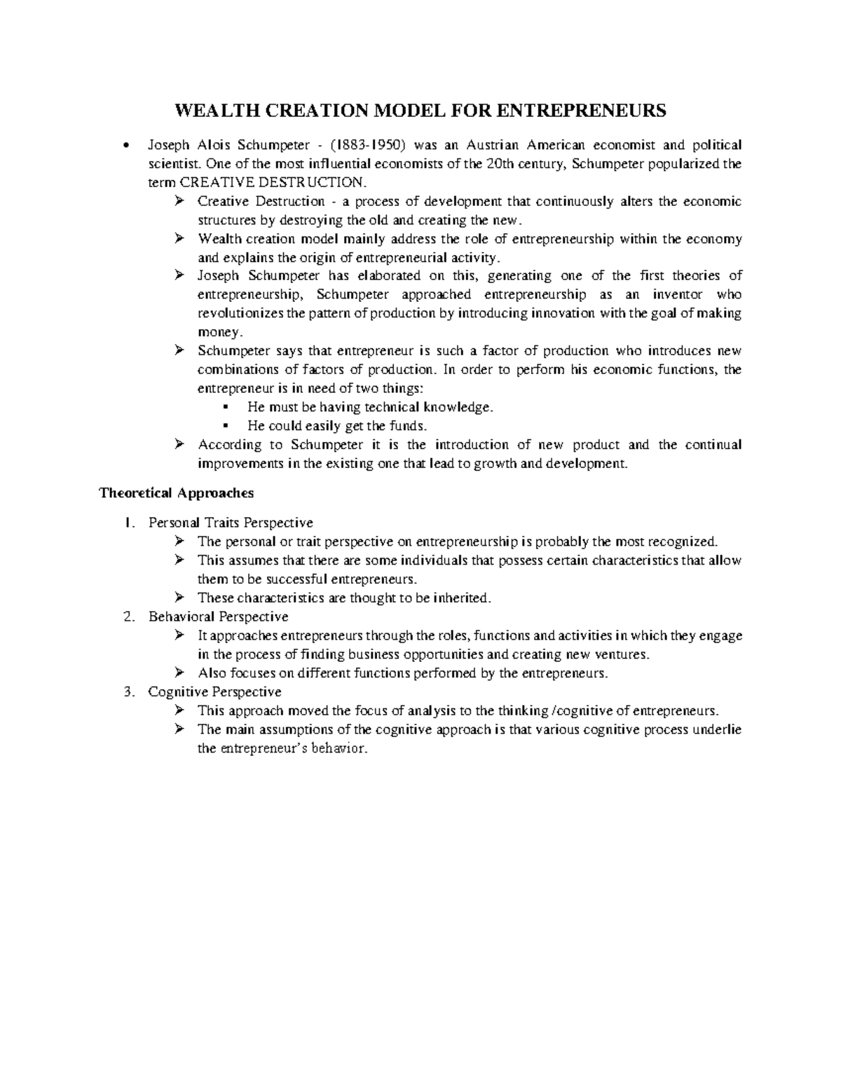 Wealth Creation Model FOR Entrepreneurs - WEALTH CREATION MODEL FOR ...