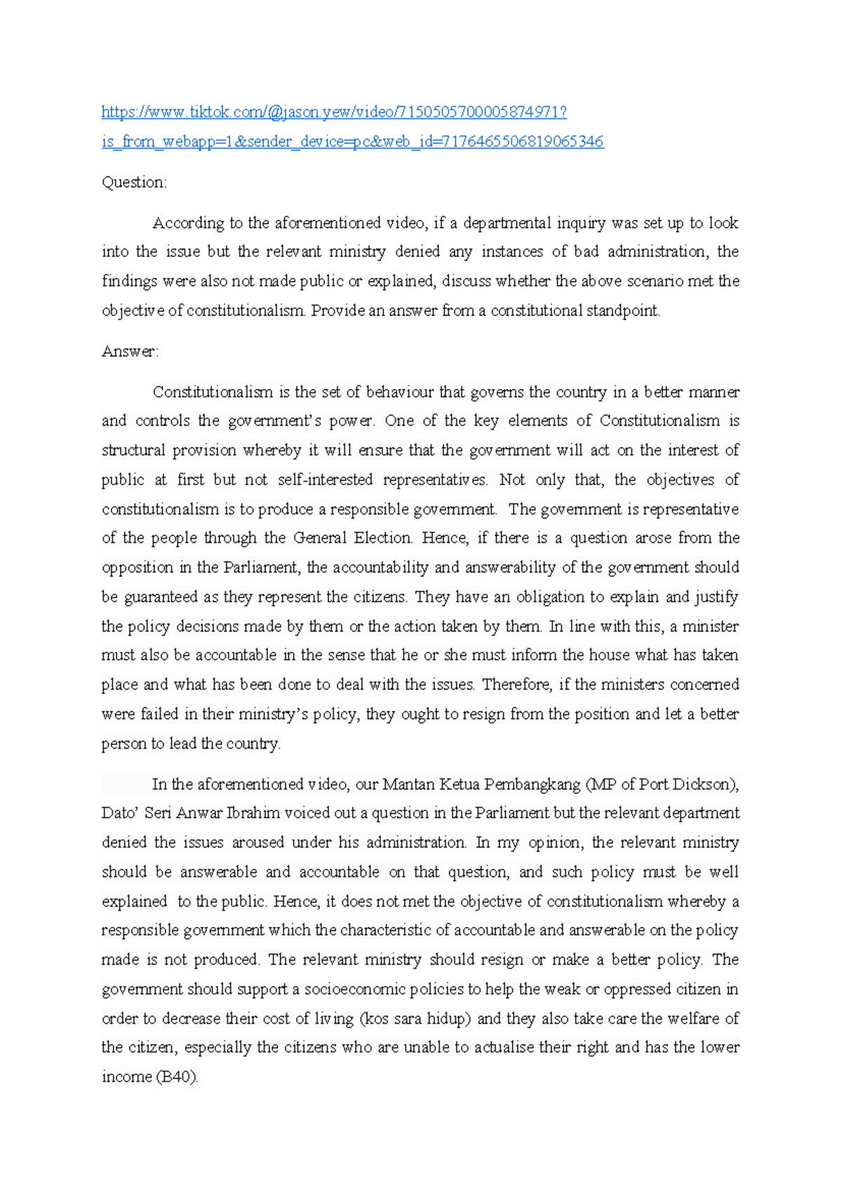 Consti Tutorial 18 - tiktok/@jason/video/7150505700005874971? - Studocu