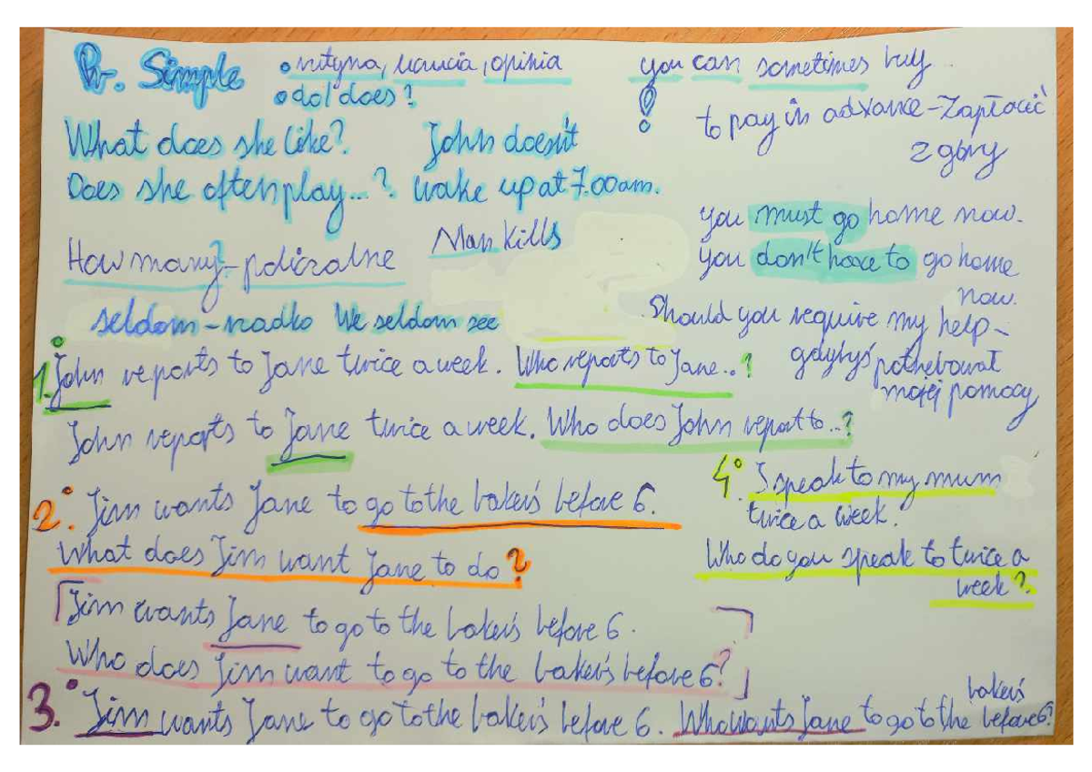 Present Simple j - Język angielski rozszerzony - Studocu