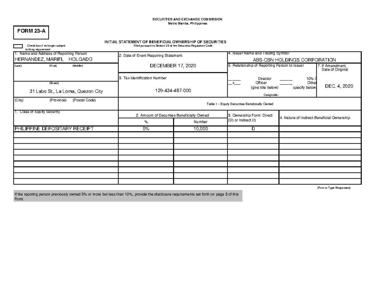 Absp sec23a pse176 initial statement of beneficial ownership mhh ...