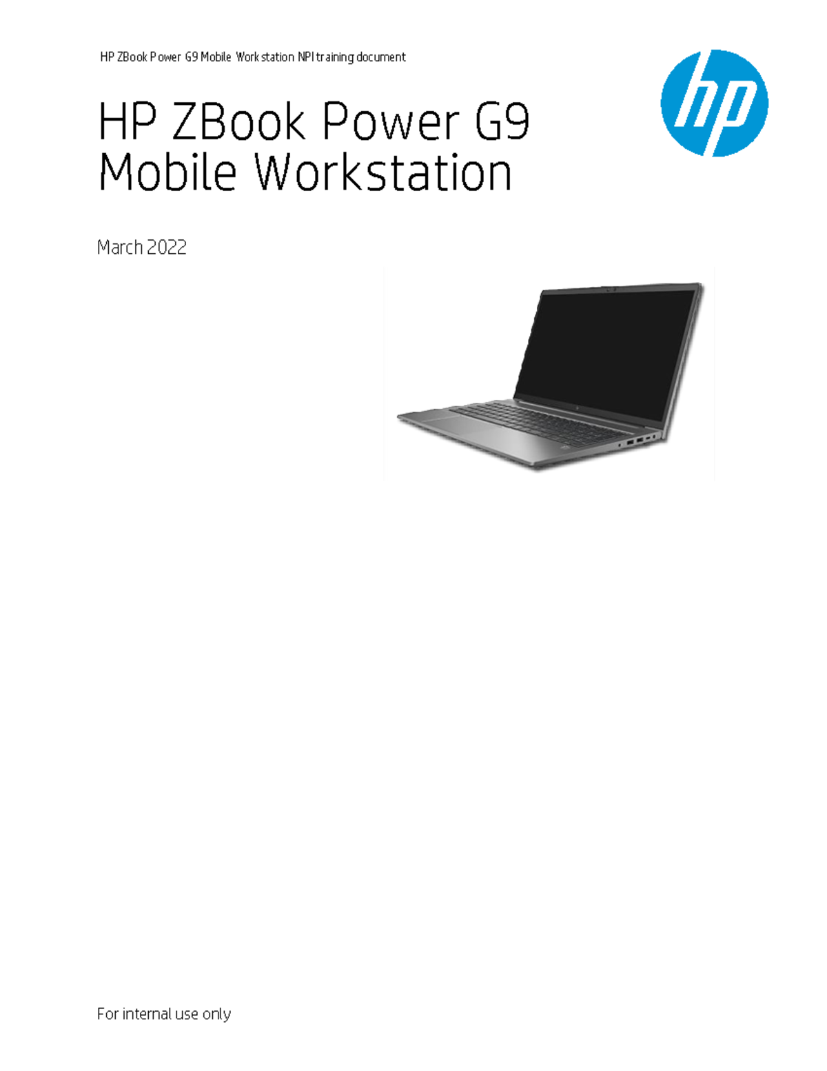 HP ZBook Power G9 Mobile Workstation - For internal use only HP ZBook ...
