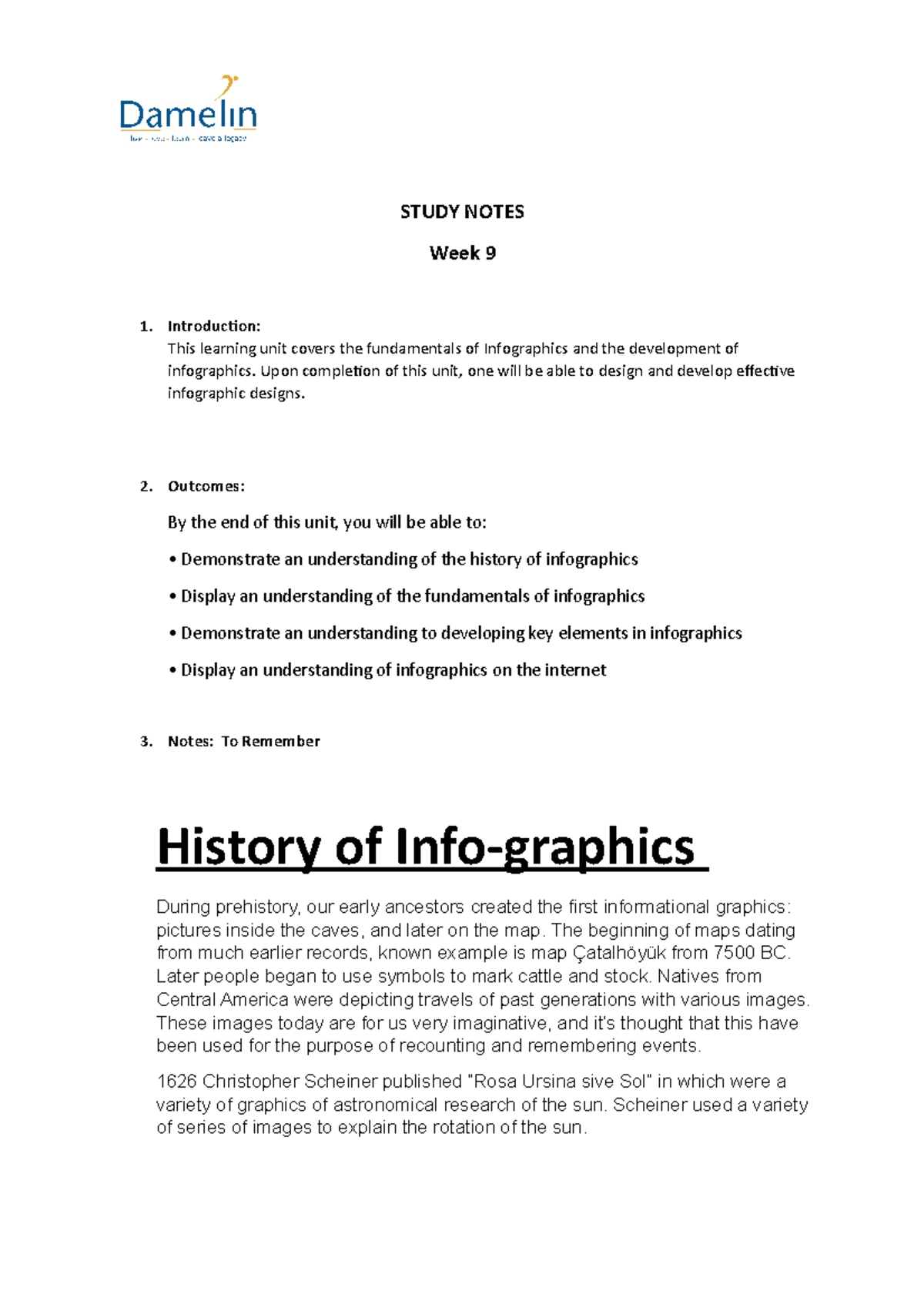 Week 9 DDT3A Study Notes PR - STUDY NOTES Week 9 1. Introduction: This ...
