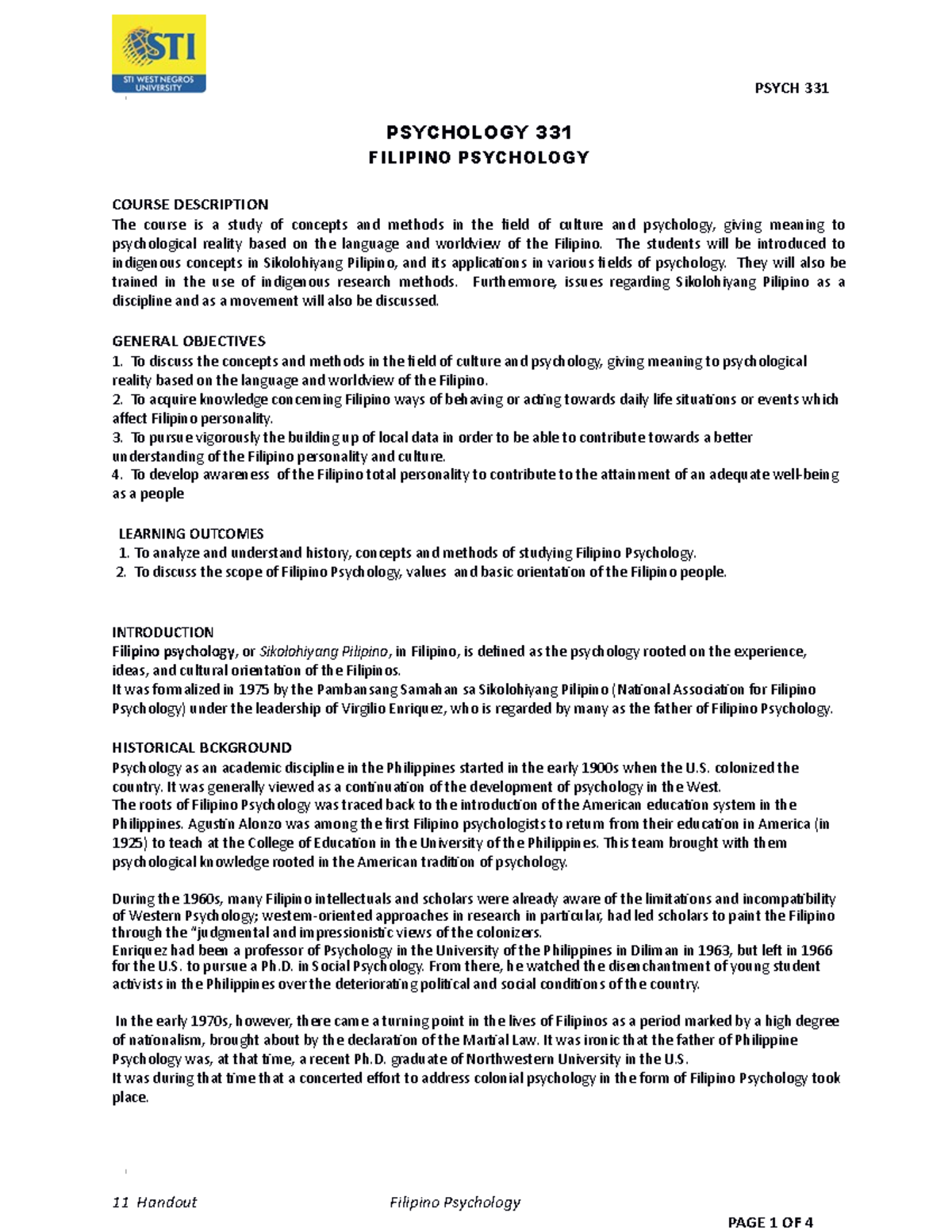 Inbound 2213992726149160932 - PSYCHOLOGY 331 FILIPINO PSYCHOLOGY COURSE ...