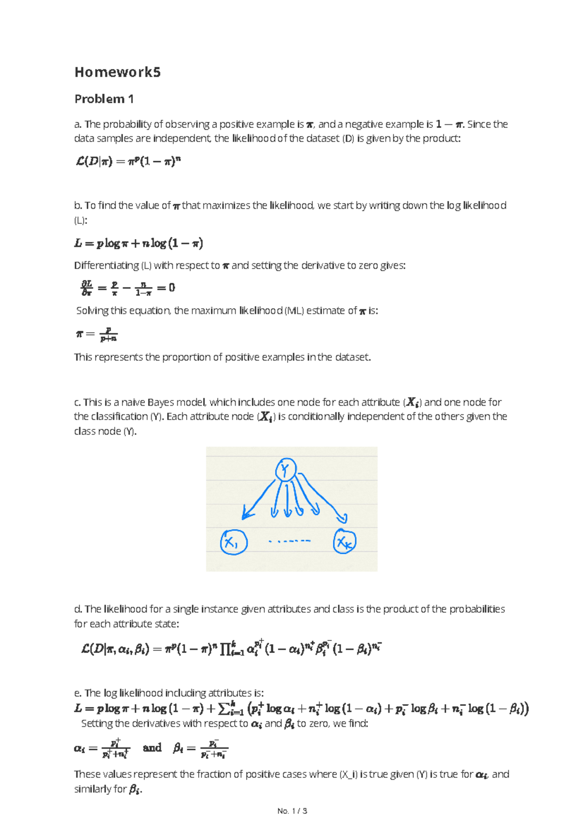 Homework 5 - Homework Problem 1 a. The probability of observing a ...