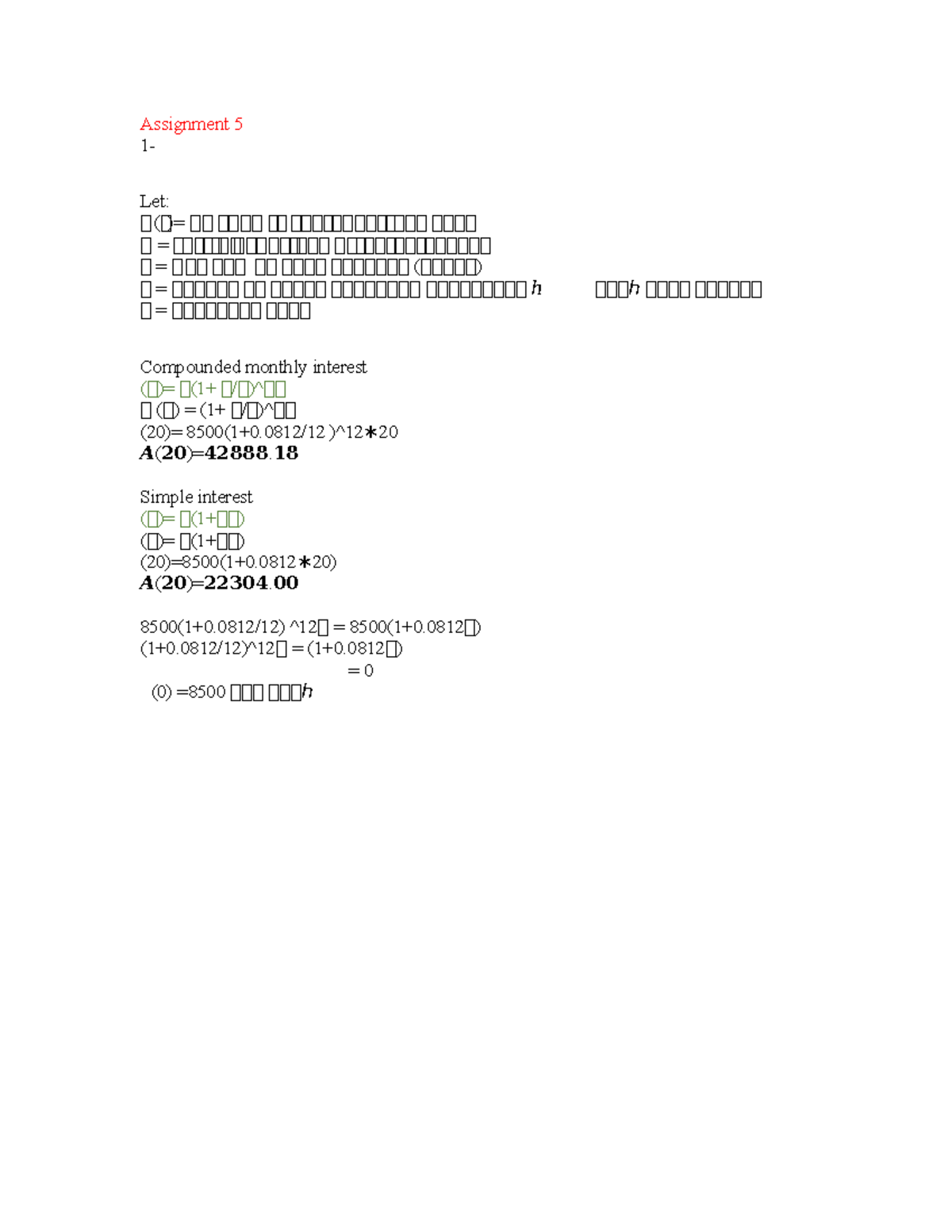 Algebra-MATH 1201-Assignment 5 - MATH 1201 - UoPeople - Studocu