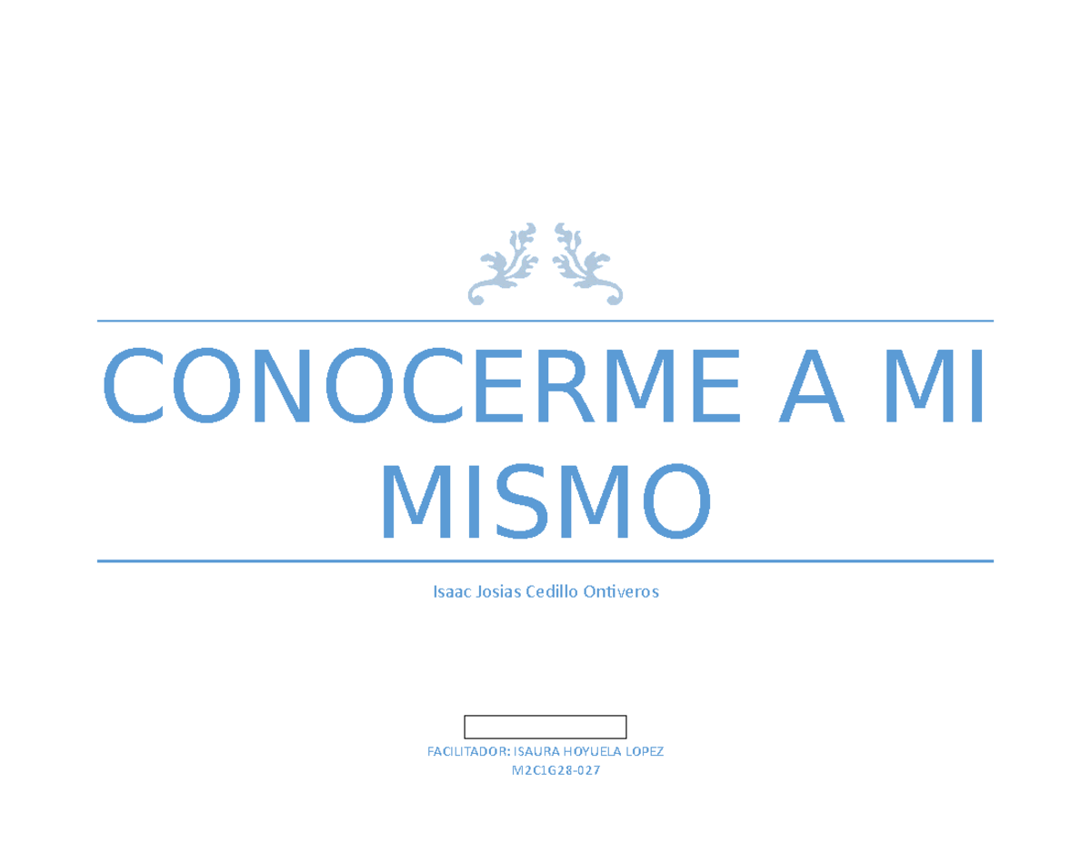M02 S1 AI1 Word - CONOCERME A MI MISMO Isaac Josias Cedillo Oniveros ...