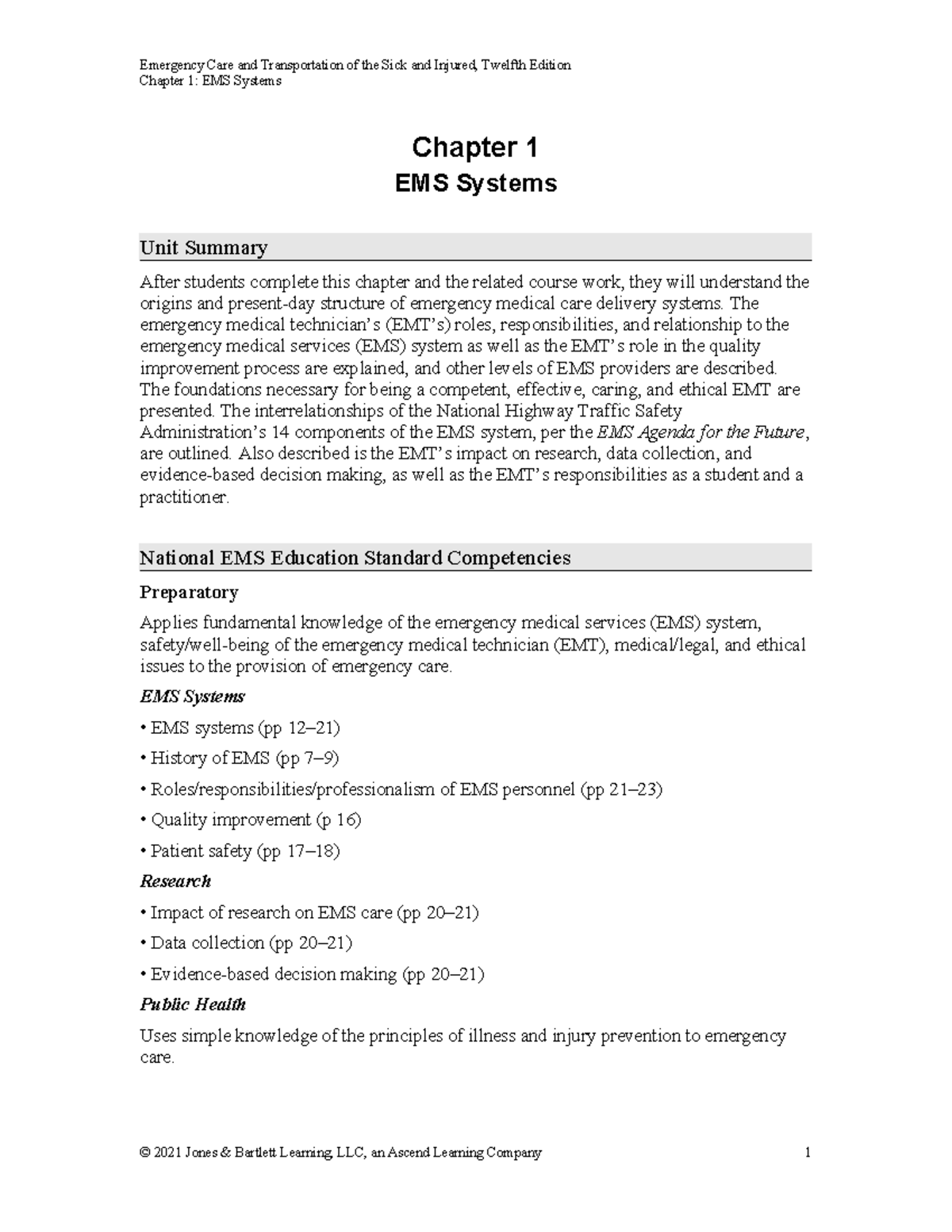 EMS emergency for block 1 exam knowledge objectives for review to do ...