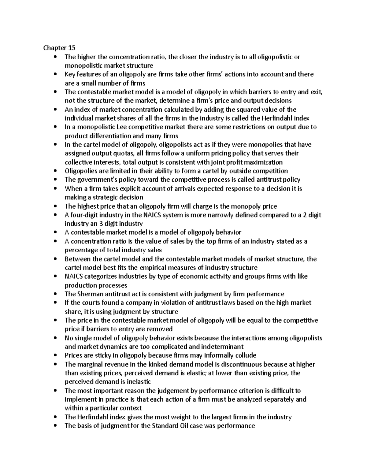 Chapter 15 - Lecture notes 15 - Chapter 15 The higher the concentration ...