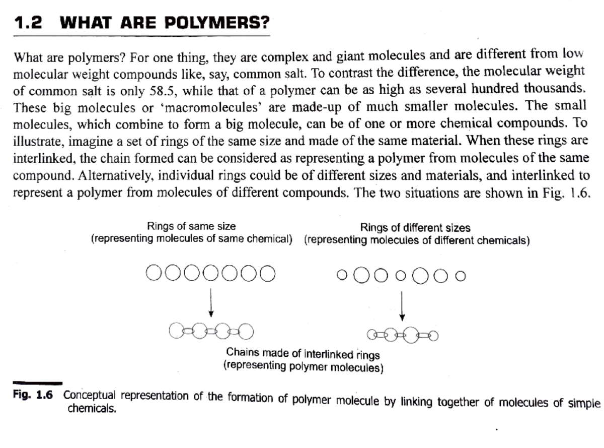 What Are Polymers - 1 WHAT ARE POLYMERS? What are polymers? For one ...