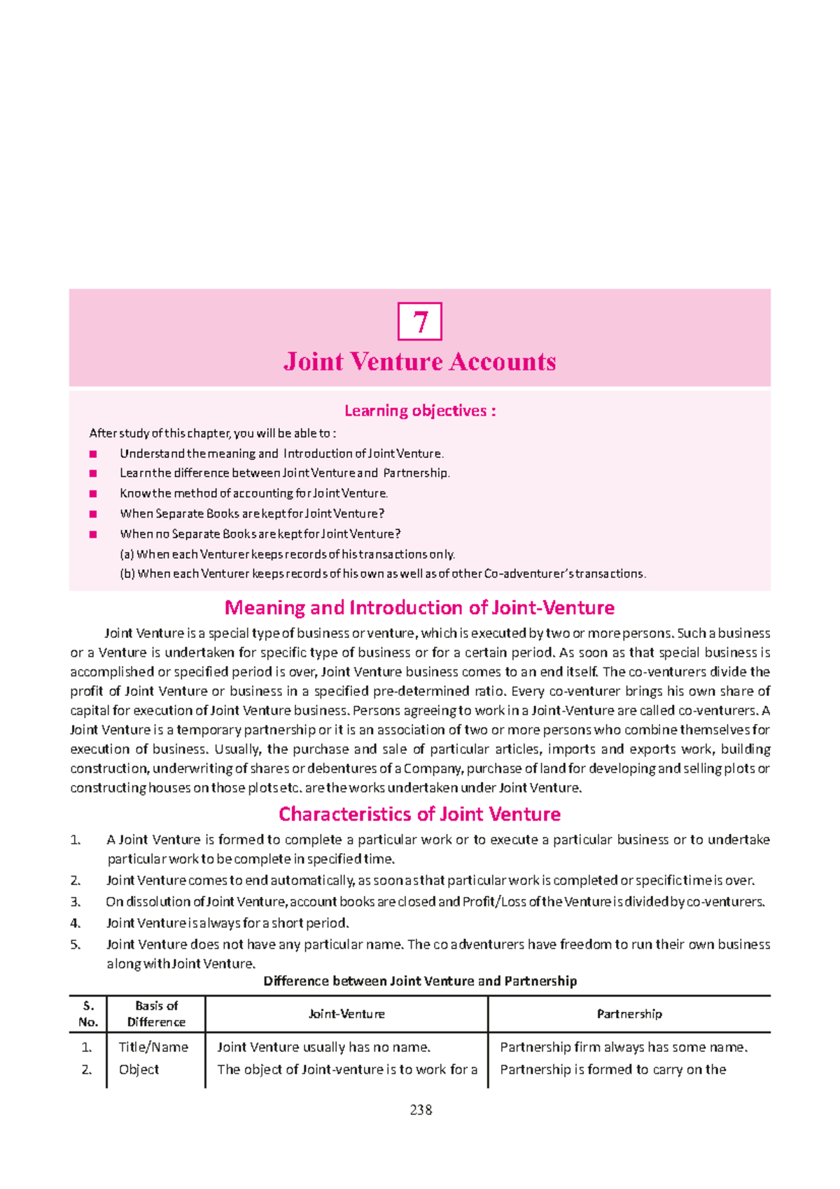 8Lo P5lg4St EKw RXq 6a6V - Joint Venture Accounts 7 Learning objectives ...