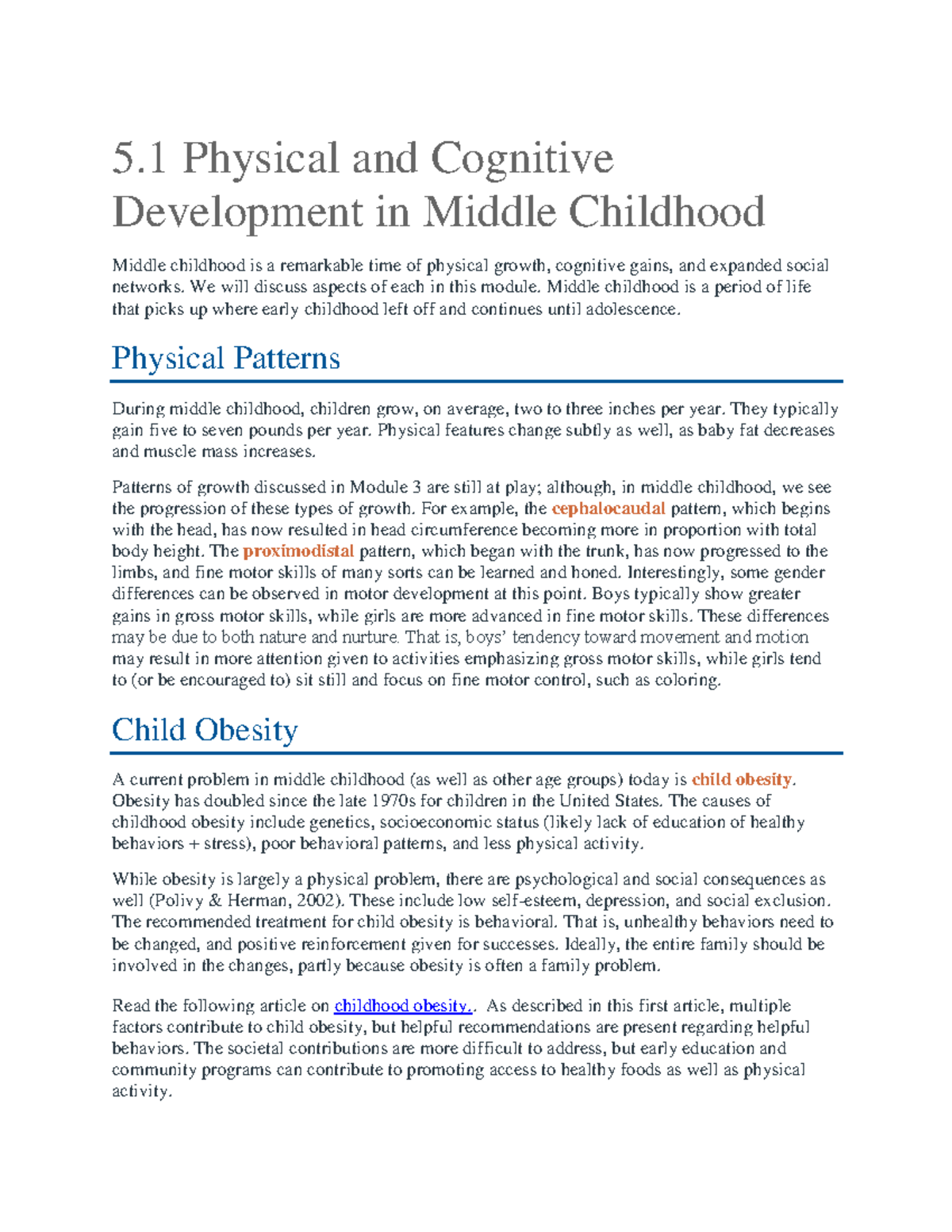 Module 5 - practice - 5 Physical and Cognitive Development in Middle ...