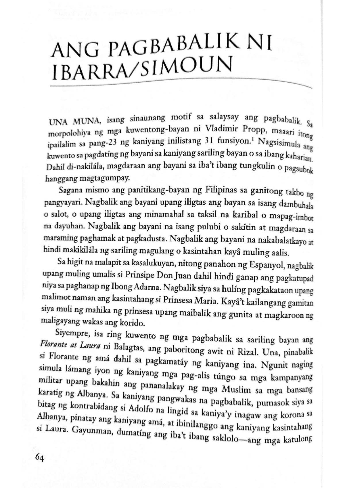Almario (2008 ) Ang Pagbabalik ni Ibarra Simoun in Si Rizal Nobelista ...