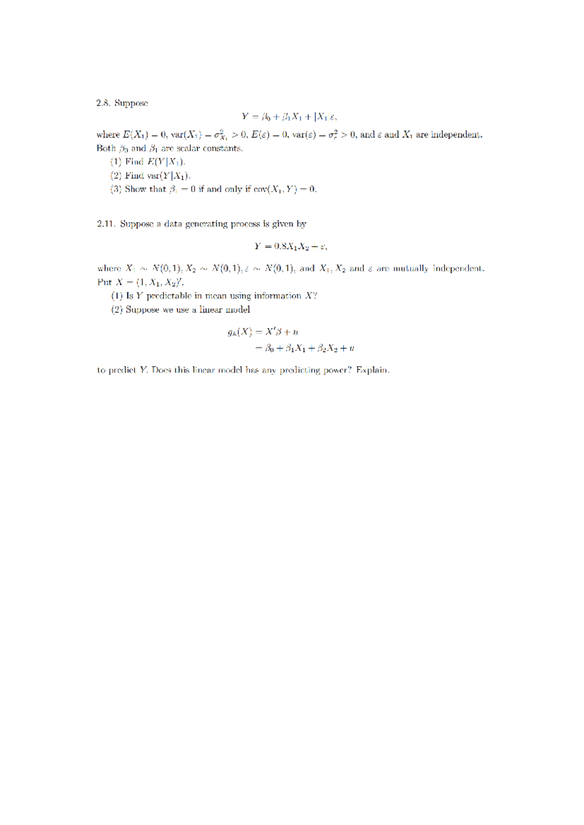 HW1 - Advanced Econometrics II - Studocu