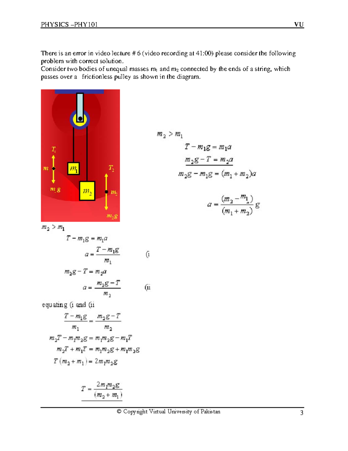 Problem Lecture 06 - Digital Logic and Design - PHYSICS –PHY101 VU ...