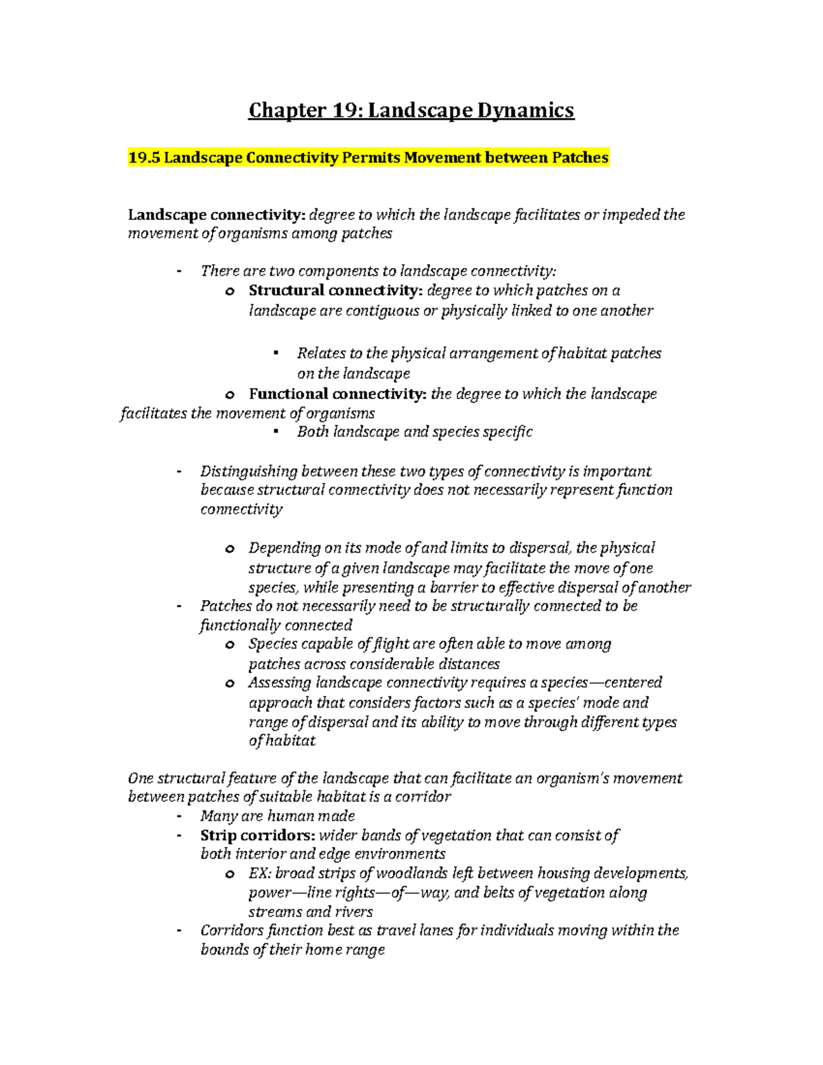 Chapter 19 - Landscape Dynamics ( Section 19.5 ) - Chapter 19 ...