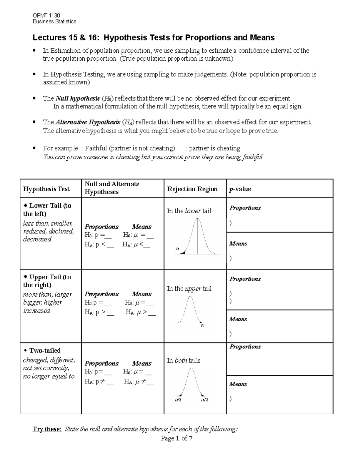 Lecture 15-16 - OPMT 1130 - BCIT - Studocu