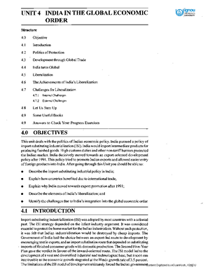 Unit-3 India in the Global Power Structure - UNIT 3 INDIA IN THE GLOBAL ...