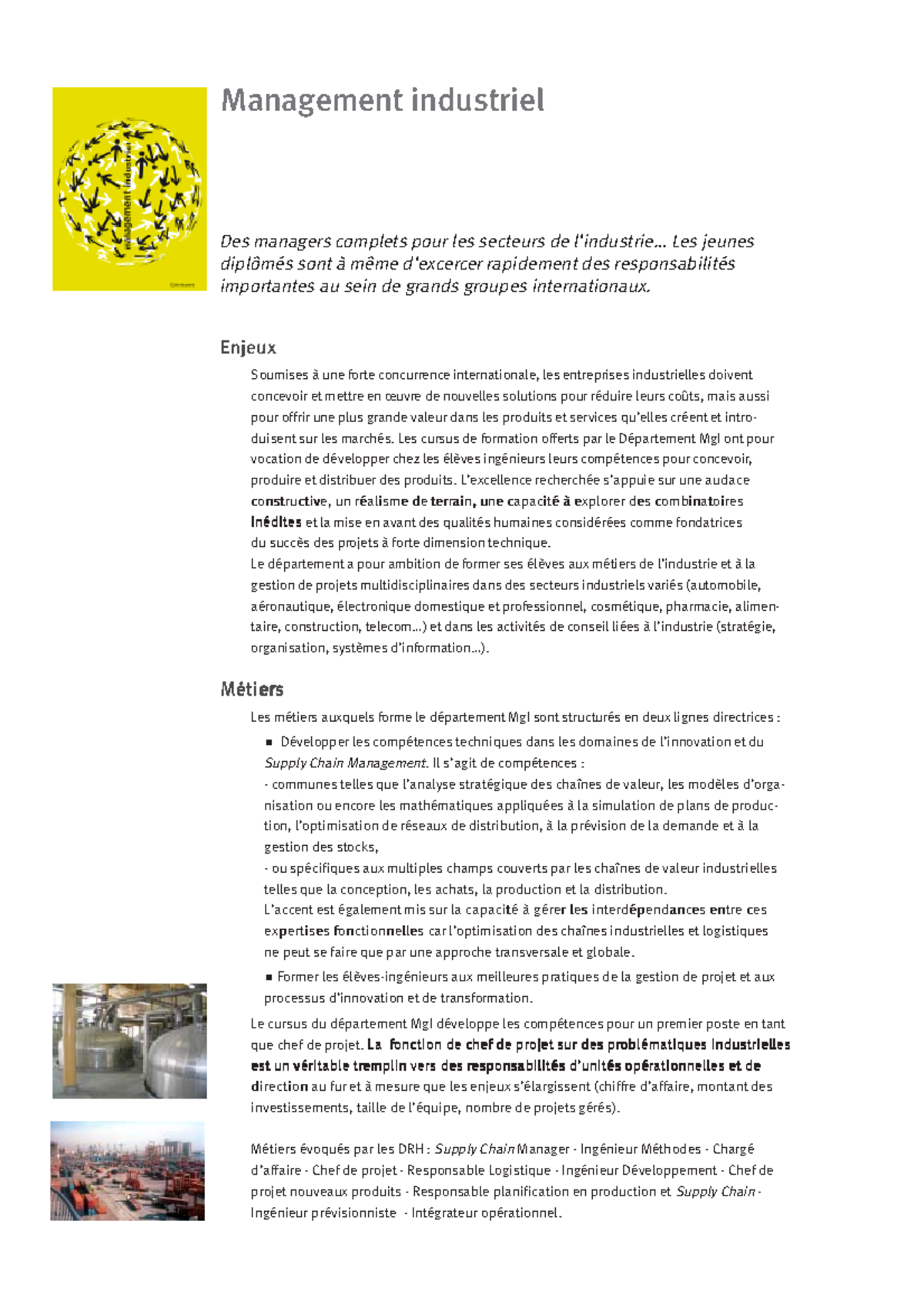 Ingenieur MGI - 9 - 9 - 9 - 9 - 9 - Management industriel ...