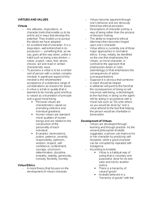 Fundamentals of Ethics 2 - Studocu