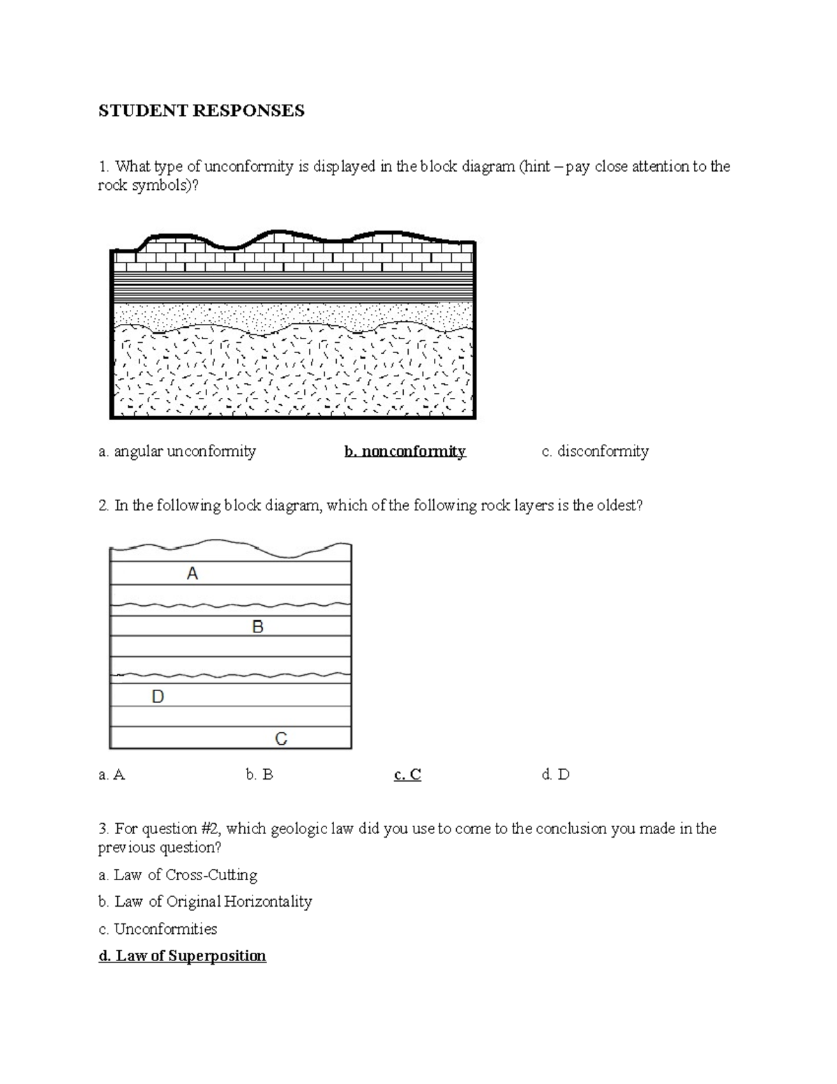 Unit 11 Lab (Geologic Time) Student Response Sheet Fall 22 - STUDENT ...