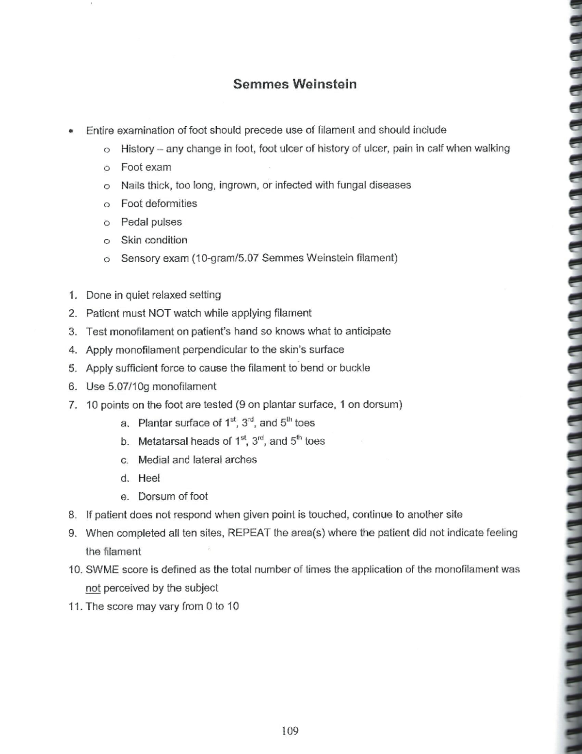 Semmes Weinstein - Lecture notes and handout information from PTA 221 ...