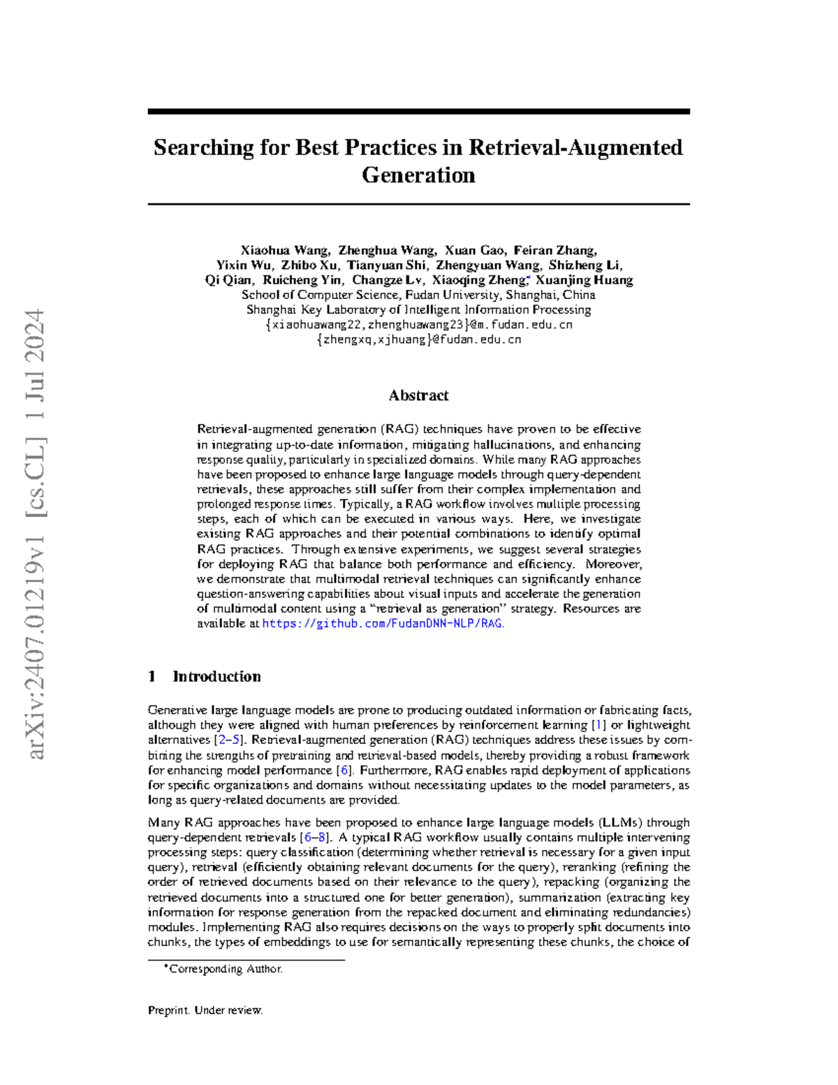 2407 - Reasearch paper - Searching for Best Practices in Retrieval ...