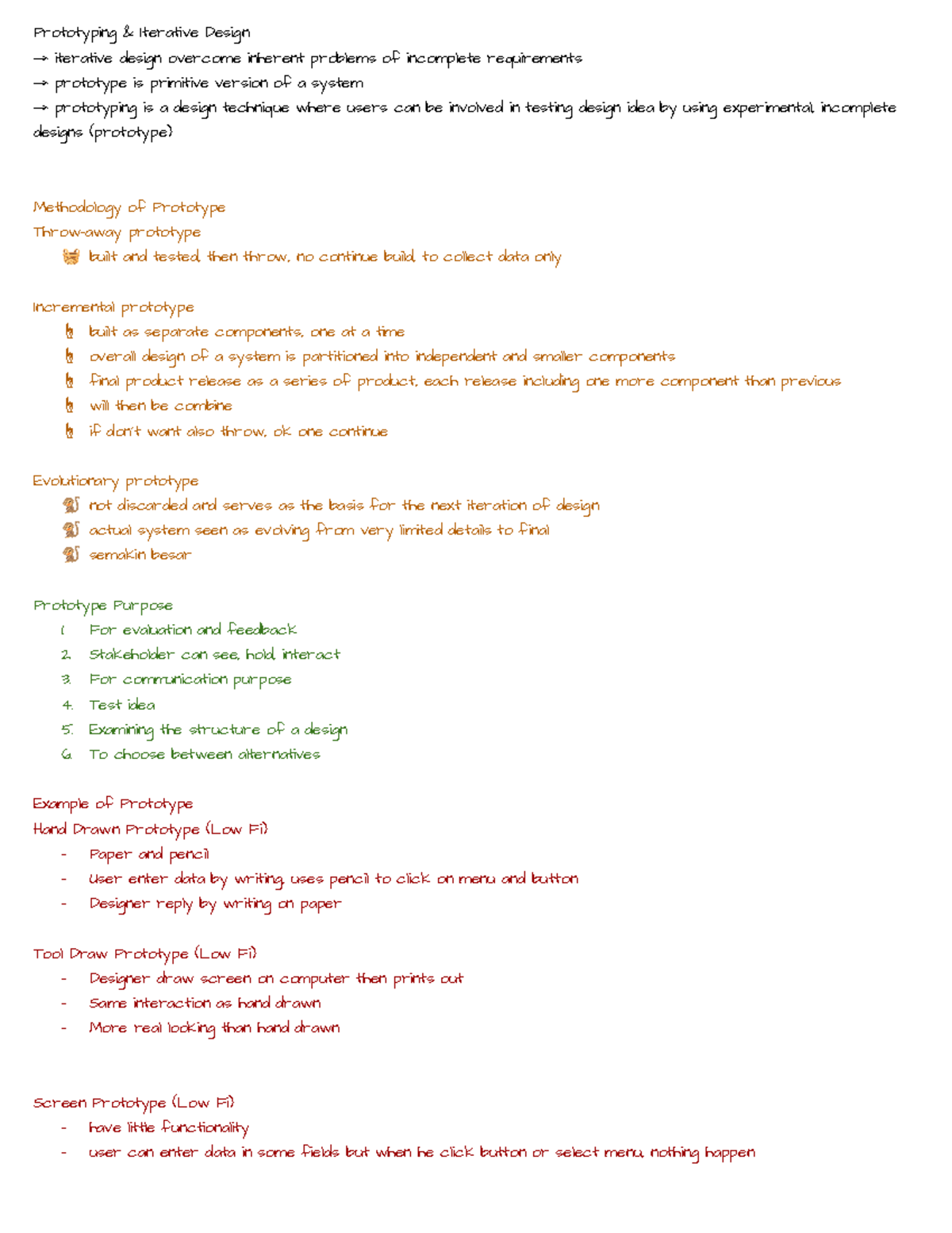 HCI - HCI - Prototyping & Iterative Design → iterative design overcome ...