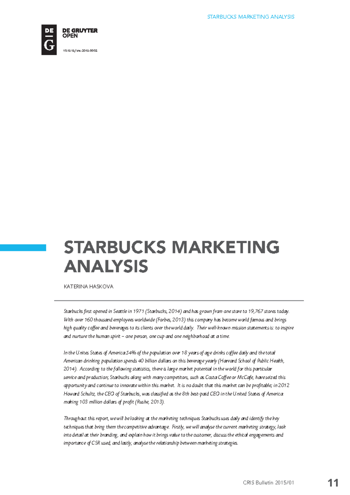 Marketing Management - Strategi Pemasaran Case Study - CRIS Bulletin ...