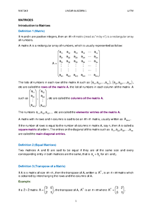 LAB TEST 1 - LAB TEST 1 - EXAMPLE OF LAB TEST MAT263 help you to ...