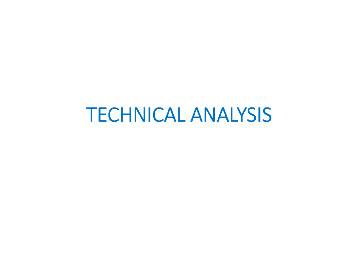 Technical Analysis in project management and project financing ...