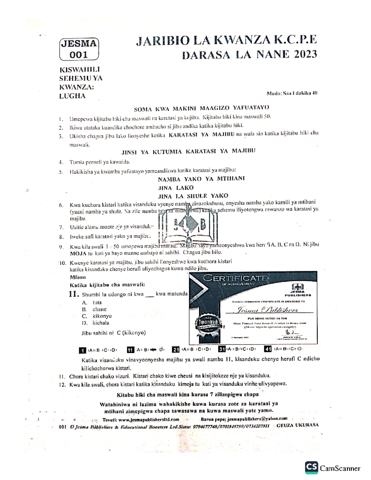 Jesma 001-std8Kiswa - Skip to document Visual Programming Notes 2021 ...