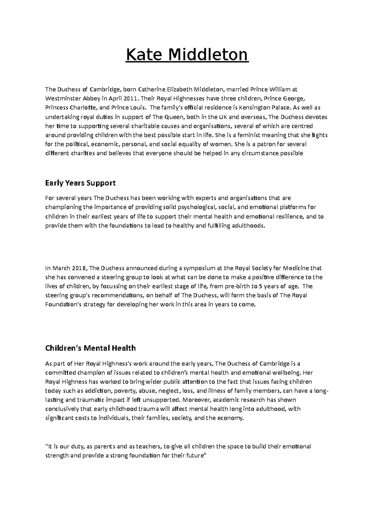 Kate Middleton - Kate Middleton The Duchess of Cambridge, born ...