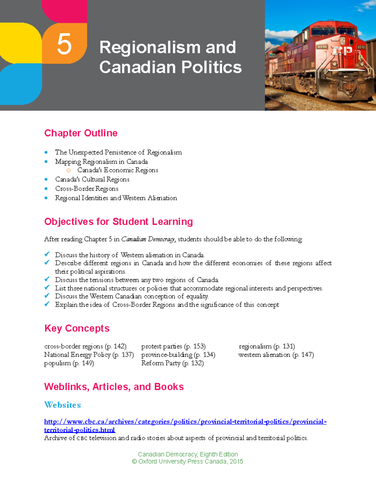 Brooks SSG Chapter 5 - 2014 - Canadian Democracy, Eighth Edition ...