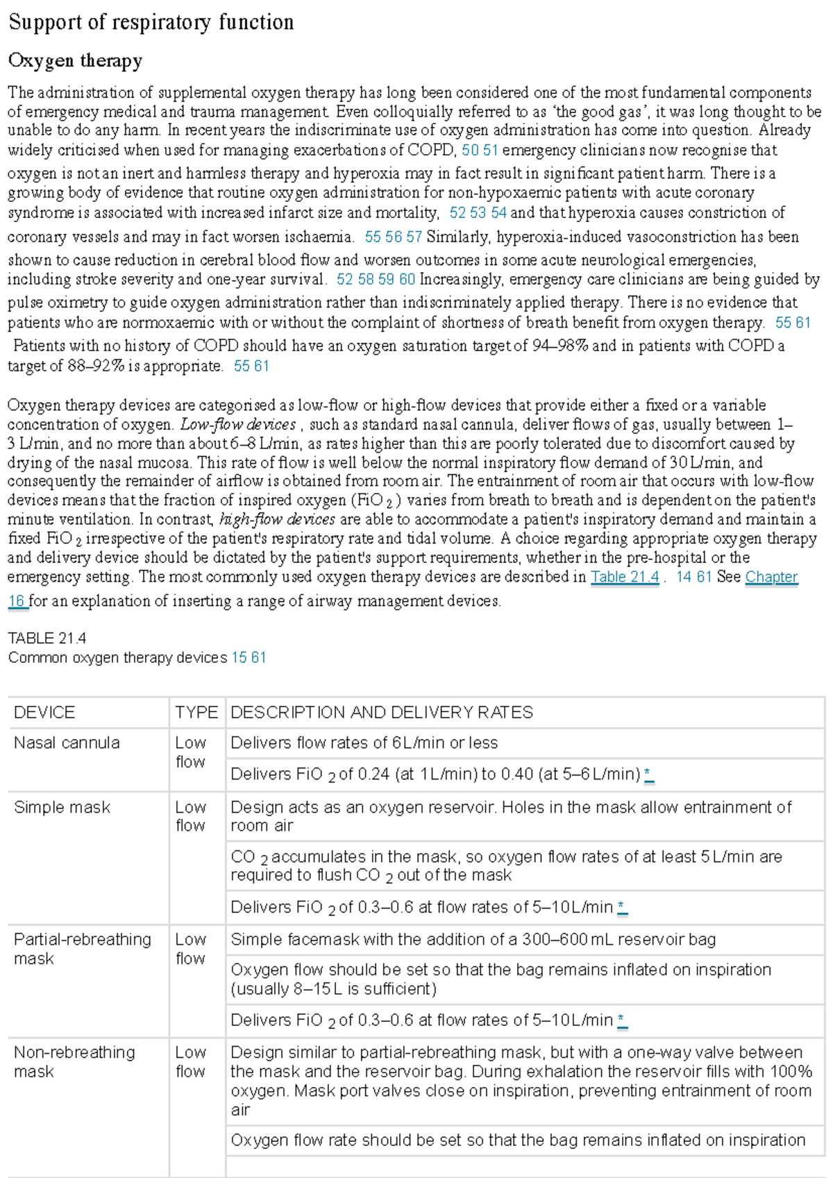 O2 Therapy - information - Support of respiratory function Oxygen ...