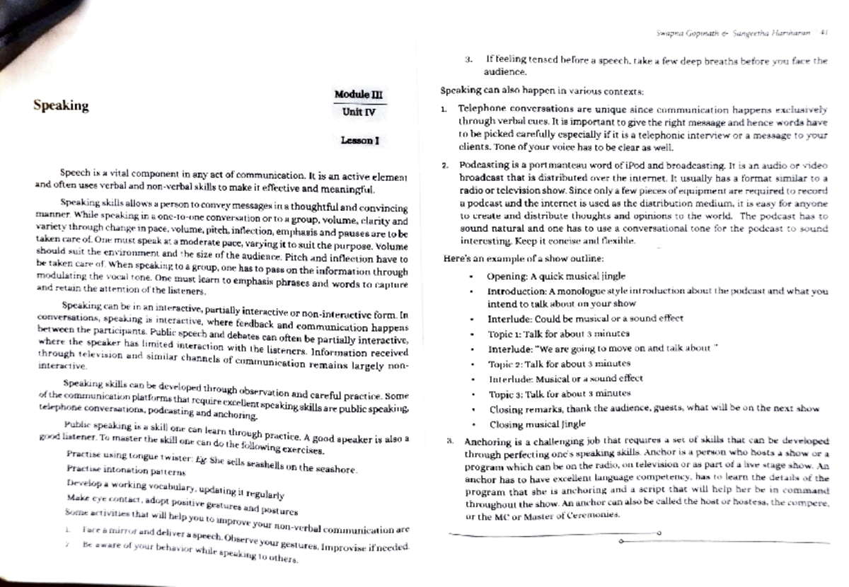 Module 3 - Language Skills: A course on communication skills in English ...