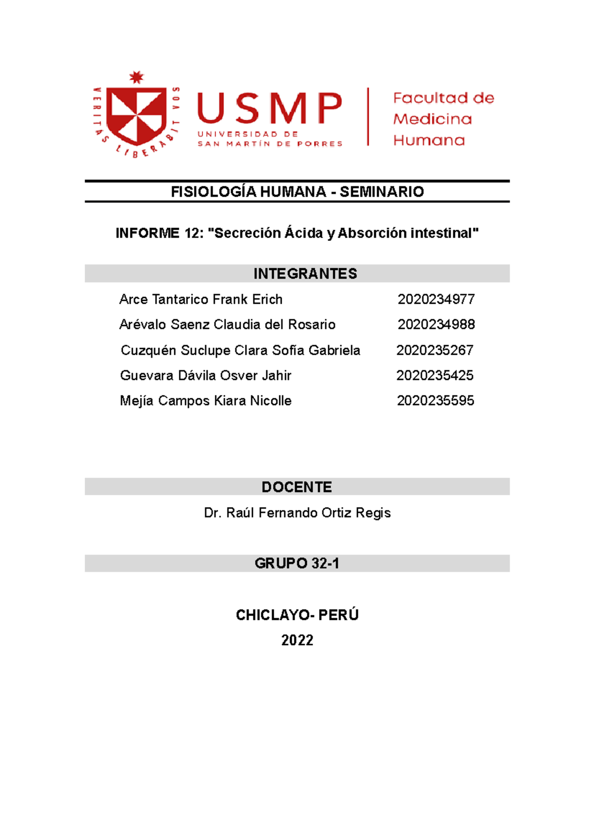 Fisio SEMI INFO S12 GRUP 32-1 - FISIOLOGÍA HUMANA - SEMINARIO INFORME ...