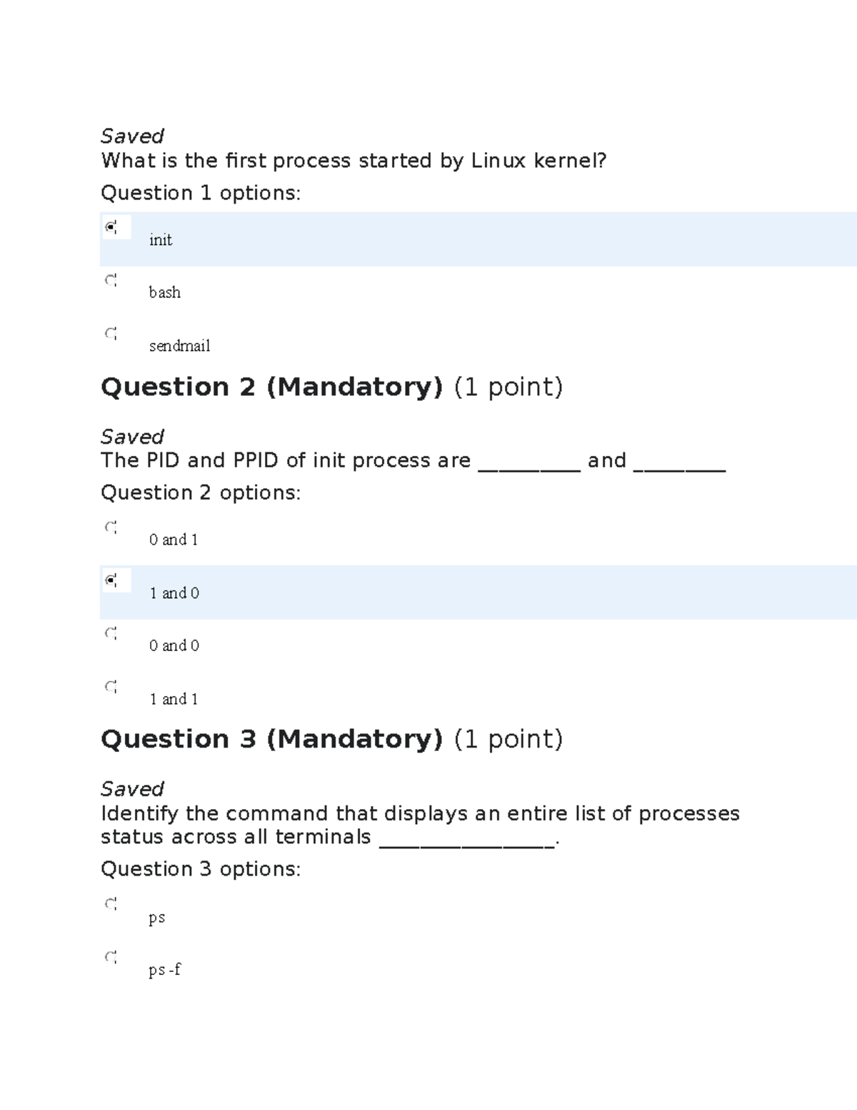Hybrid OS 3 - Saved What is the first process started by Linux kernel ...