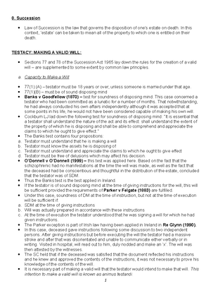 FE1 Property exam questions spring 2021 - November 2020 QUESTION ONE ...